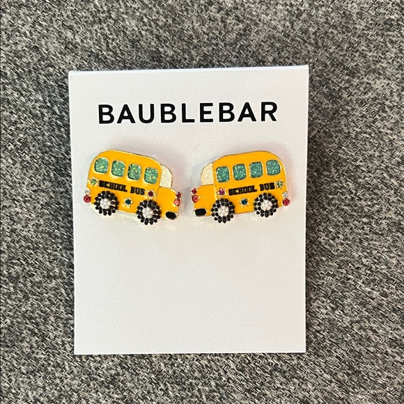 BaubleBar | Jewelry | Nwt Baublebar Yellow School Bus Earrings | Poshmark